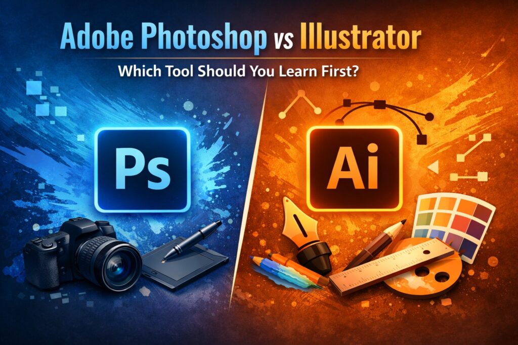 Adobe Photoshop vs Illustrator: Which Should You Use in 2026?